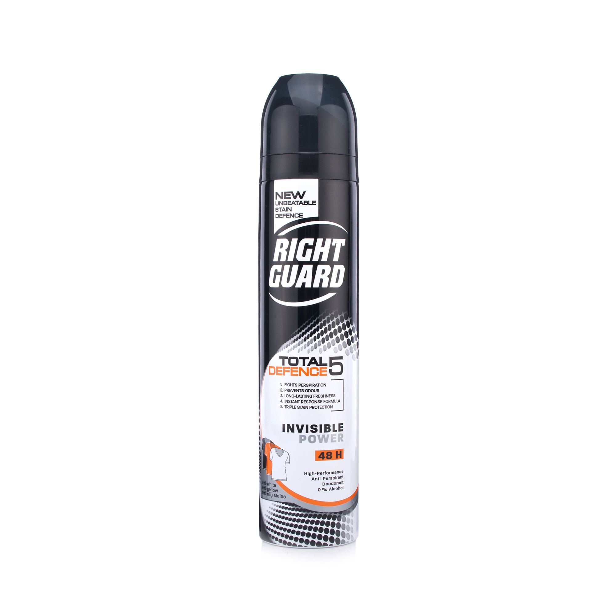 Right Guard Total Defence 5 Invisible Anti-Perspirant Deodorant ... Right Guard Total Defence 5 Invisible Anti-Perspirant Deodorant ...