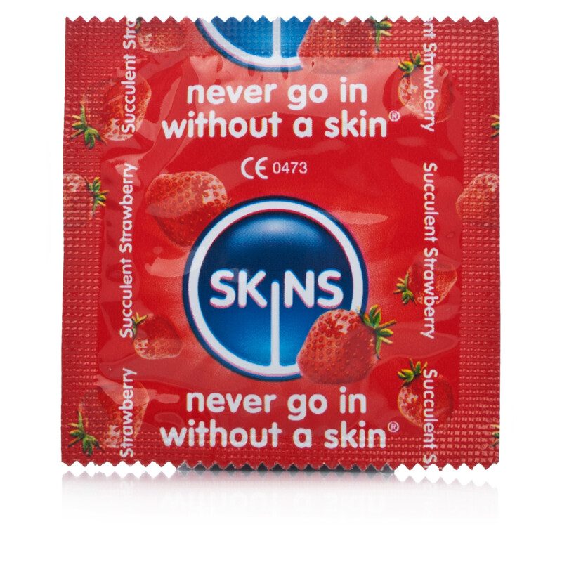 Skins Succulent Strawberry Flavour Condoms 1 Condom Chemist Direct
