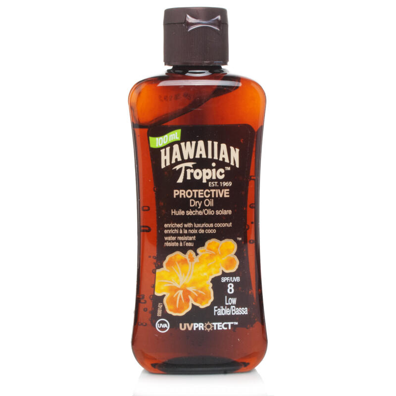 Hawaiian Tropic Protective Dry Oil Spf8 100ml Chemist Direct