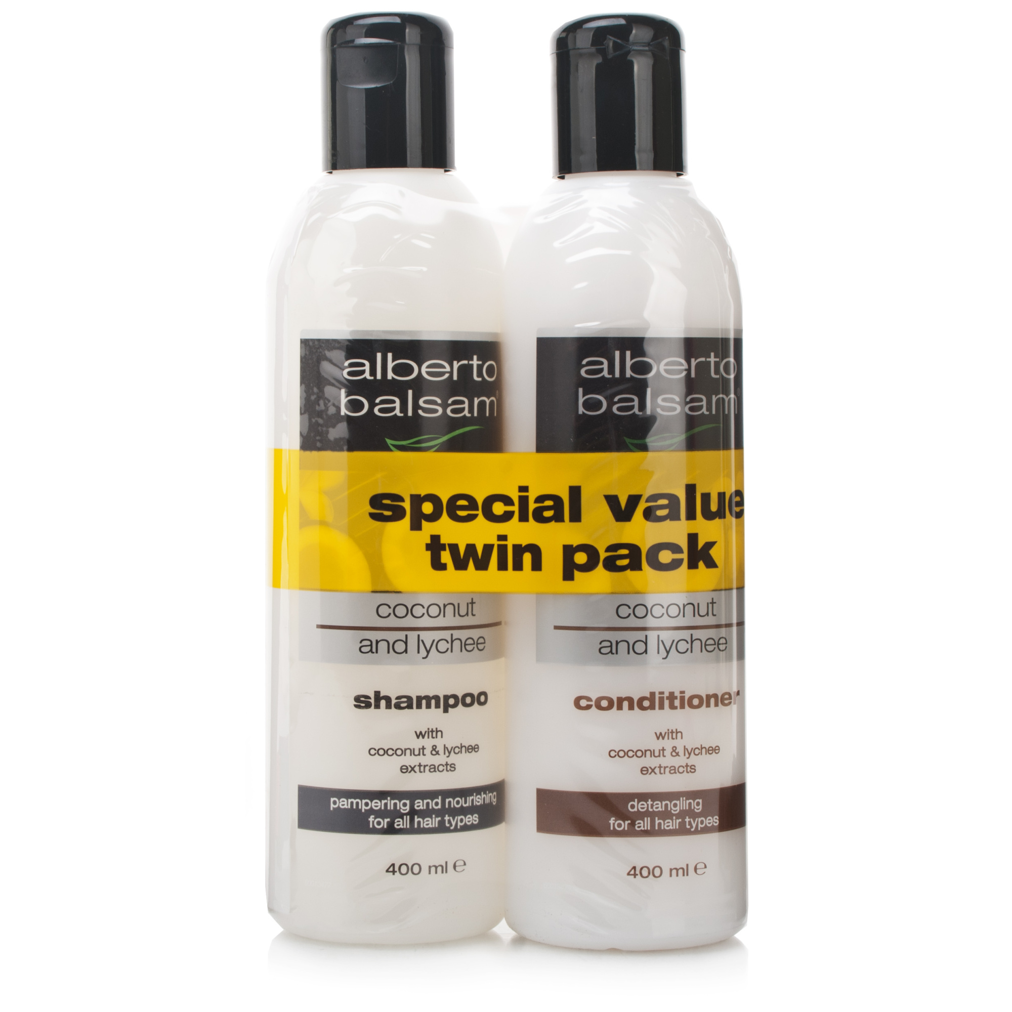 Alberto Balsam Coconut & Lychee Shampoo & Conditioner Twin Pack ...