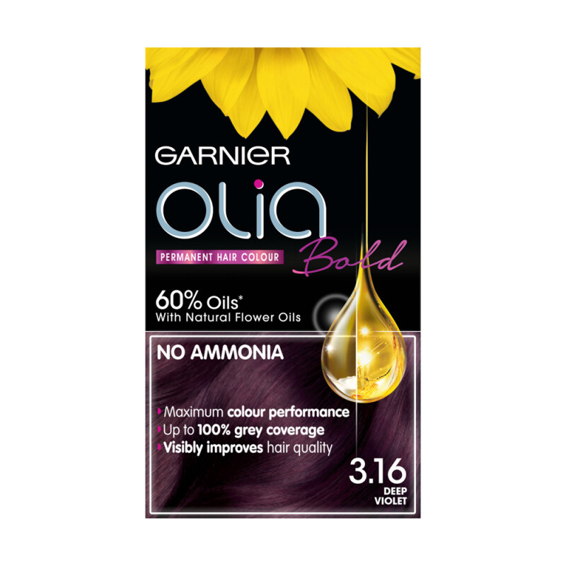 Buy Garnier Olia Bold 3 16 Deep Violet Hair Dye Chemist Direct