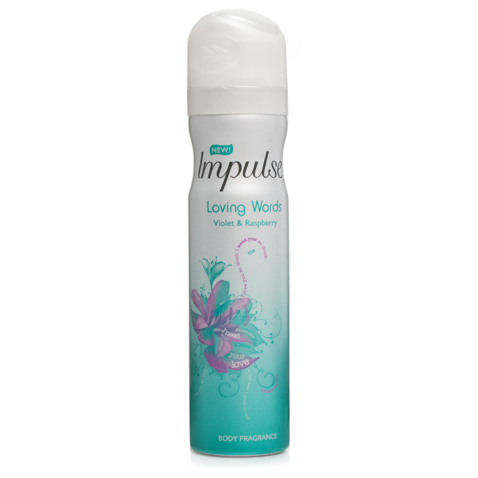 Impulse Loving Words Body Spray Antiperspirant / Deodorant product ...