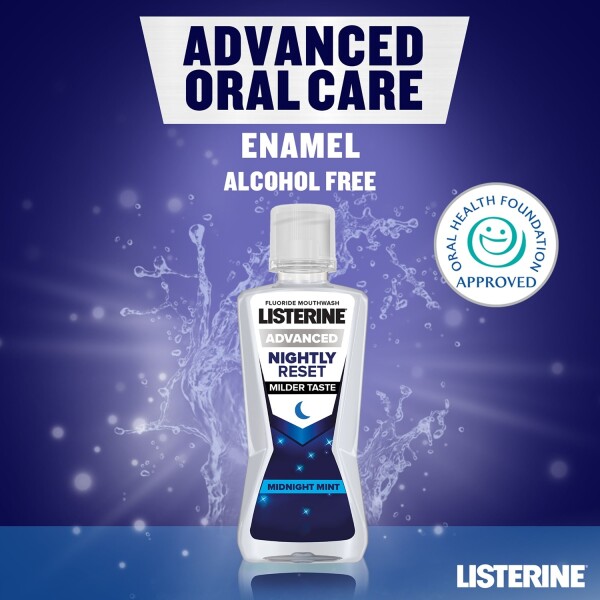 Buy Listerine Advanced Nightly Reset Mouthwash Midnight Mint 400ml Buy Listerine Advanced Nightly Reset Mouthwash Midnight Mint 400ml