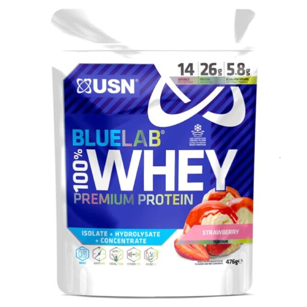 Buy USN Blue Lab Whey Strawberry 476g | Chemist Direct Buy USN Blue Lab Whey Strawberry 476g | Chemist Direct
